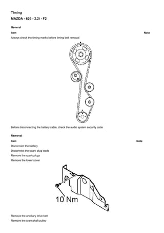 Mazda 626 2.2i f2 | PDF