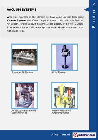 Mazda Limited, Ahmedabad, Vacuum Systems | PDF