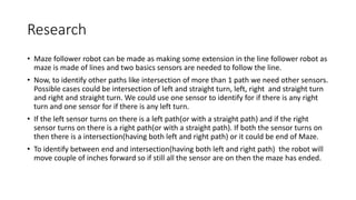 Maze follower robot | PPT