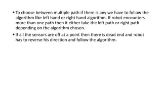 Maze follower robot | PPT