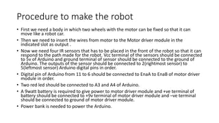 Maze follower robot | PPT