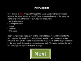 Maze Master I Demo | PPSX