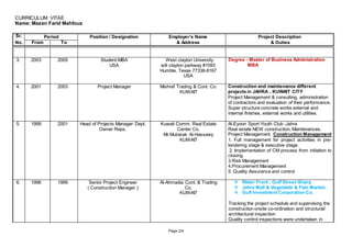 Mazen cv 2011.doc mazen mahfouz for working outside (1) | PPT