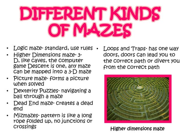 Mazes project for class | PPT