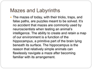 Mazes and Labyrinths - Challenging Minds for Millenia | PPT