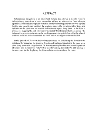 Maze solving robot | PDF