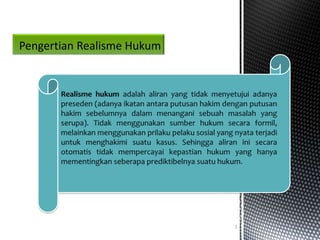 realisme hukum | PPTX