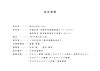 Mazika company proposal | PPT