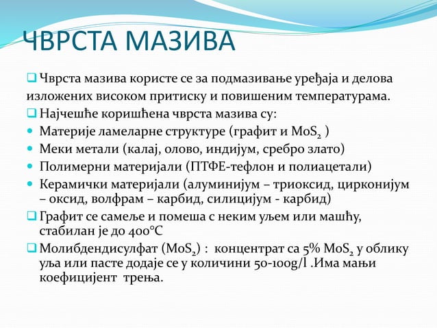Maziva | PPT
