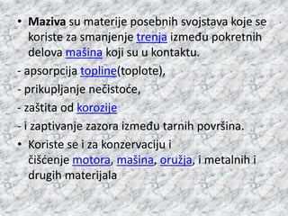 Maziva | PPTX