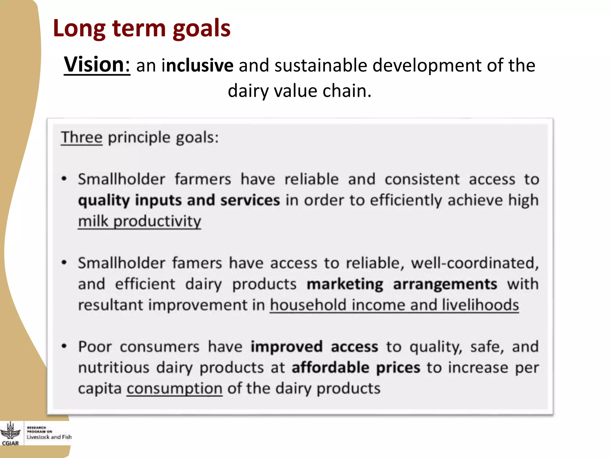 Maziwa Zaidi—Tanzania dairy value chain development program | PPTX