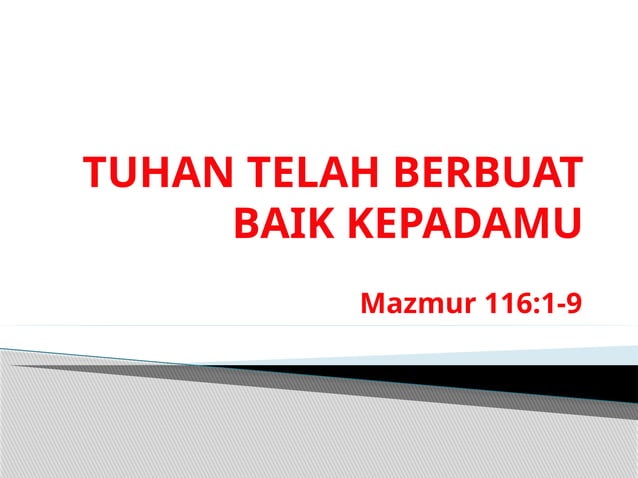 Bahan Khotbah Tentang Kitab Mazmur 116.pptx