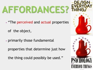 Affordances | PPT