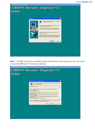 MB Carsoft 7.4 Software Installation Instruction | PDF