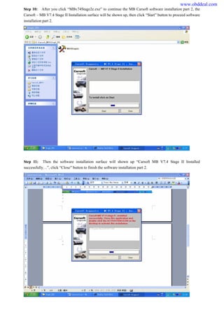 MB Carsoft 7.4 Software Installation Instruction | PDF