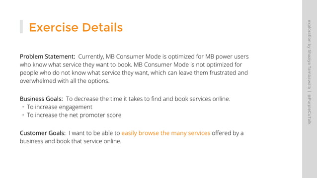 UX Designer Exercise | PPT
