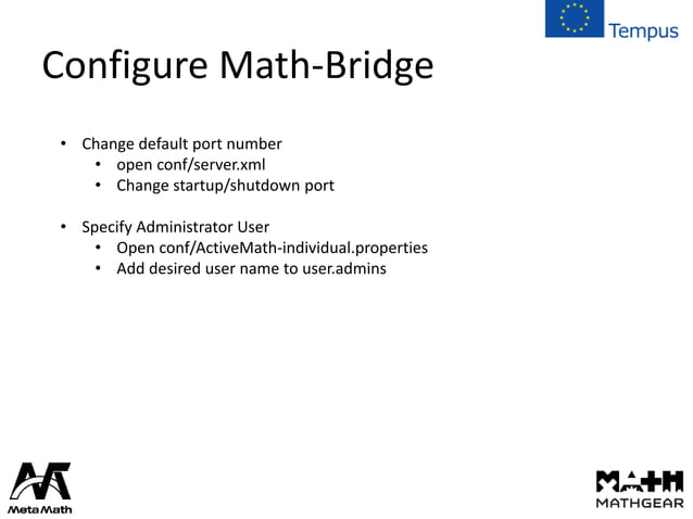 Math-Bridge Installation | PPTX