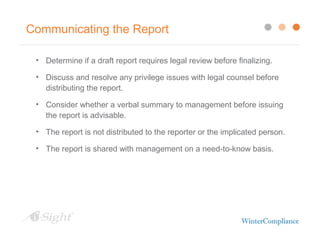 Investigation Report Writing: A Nuts and Bolts Approach | PPT