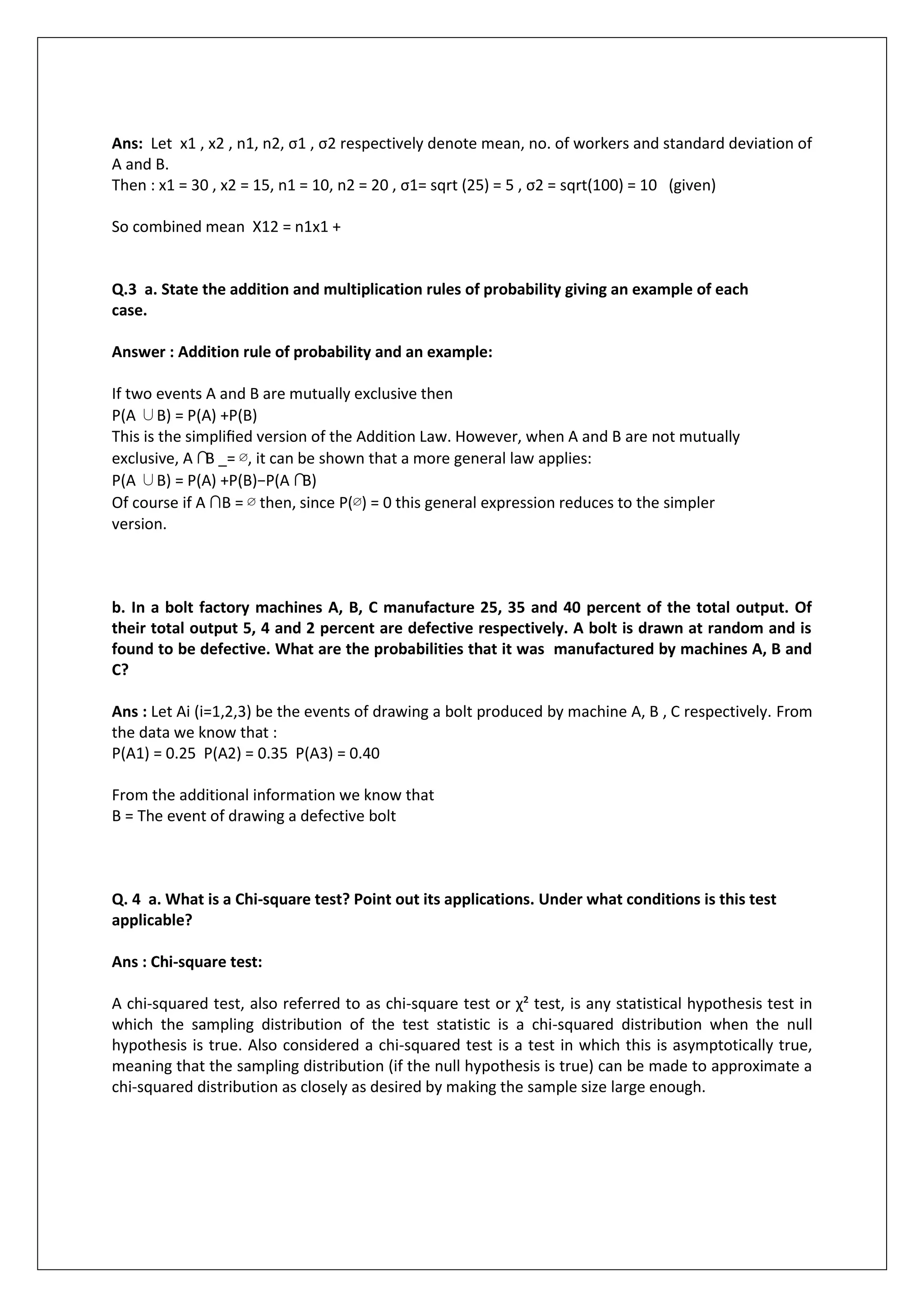 Mb0040 statistics for management | PDF