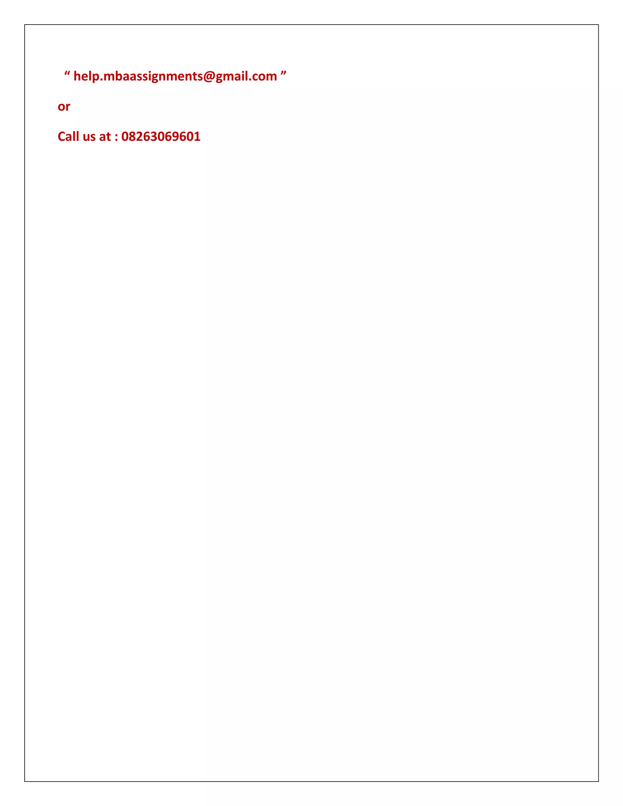 Mb0041 financial and management accounting | DOCX