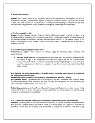 Mb0044 production and operation management | PDF