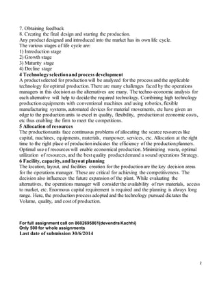 Mb0044 production & operation mangement | PDF