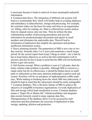 Mb0047 (2) Master of Business Administration - MBA Semester II MB0047 – Management Information ...