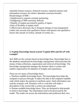 Mb0047 (2) Master of Business Administration - MBA Semester II MB0047 – Management Information ...