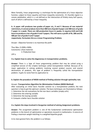 Mb0048 operations research | PDF