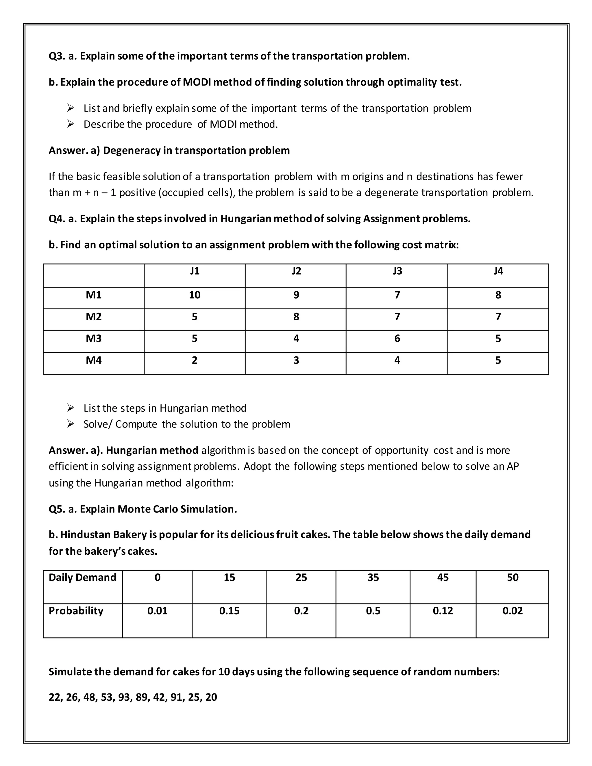 Mb0048 operations research | PDF