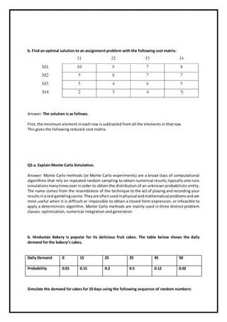 Mb0048 operations research | PDF