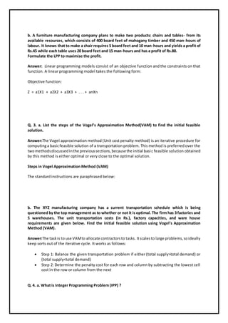 Mb0048 operations research | DOCX