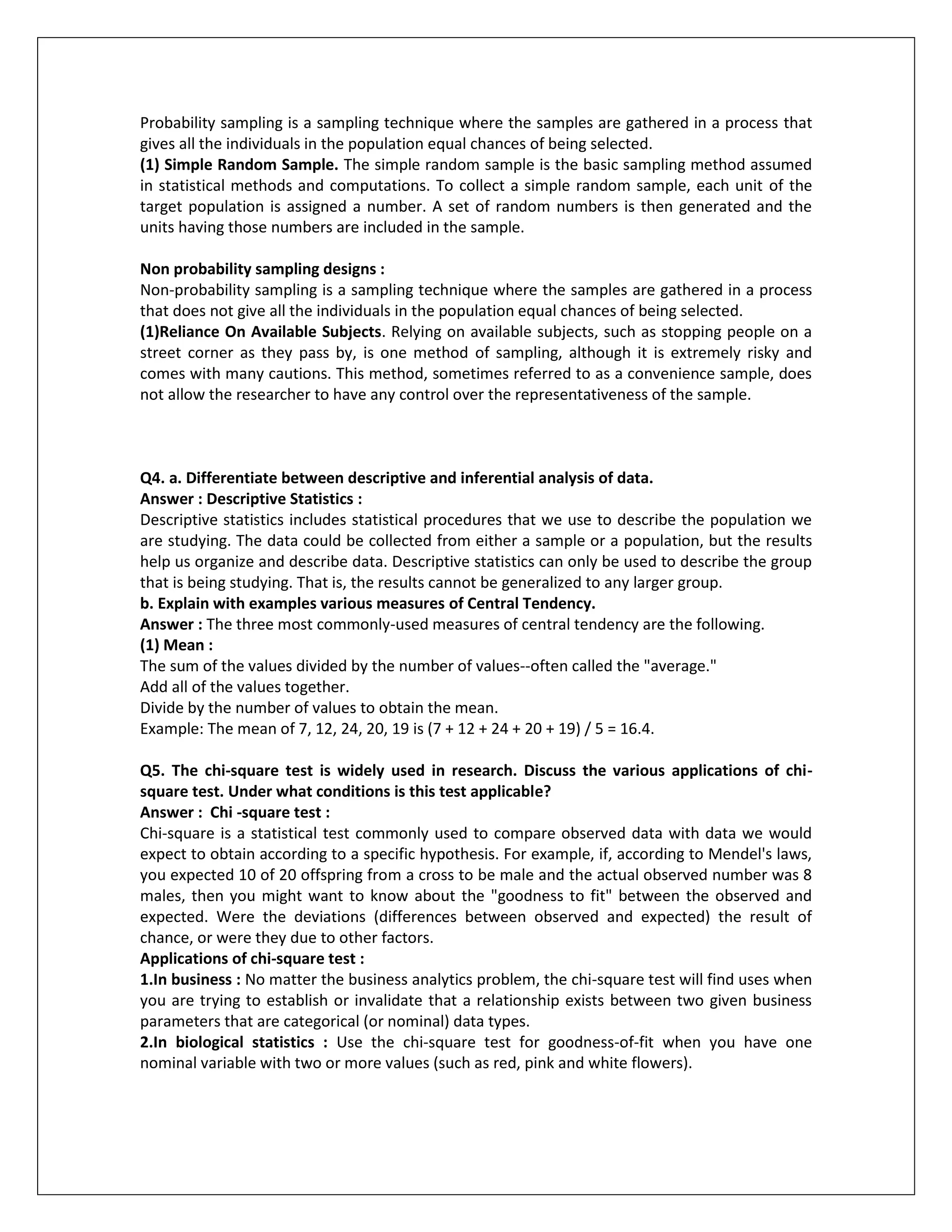 Mb0050 research methodology | DOCX