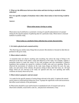 Mb0050 “research methodology answer | PDF