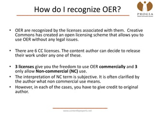 Open educational resources (oer) for teaching and learning | PDF