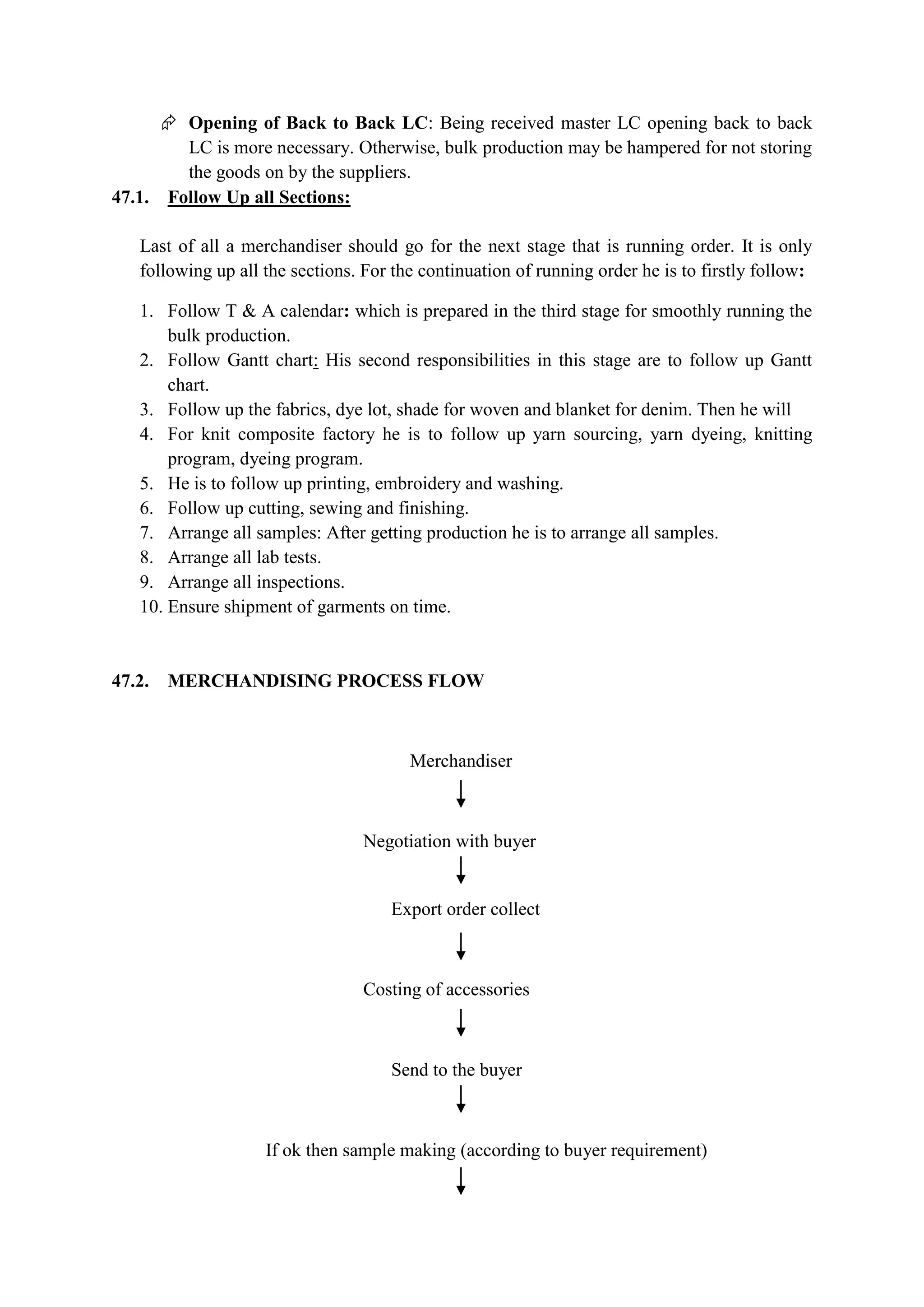 Proper Merchandising & Quality Management System in RMG Sector. | PDF