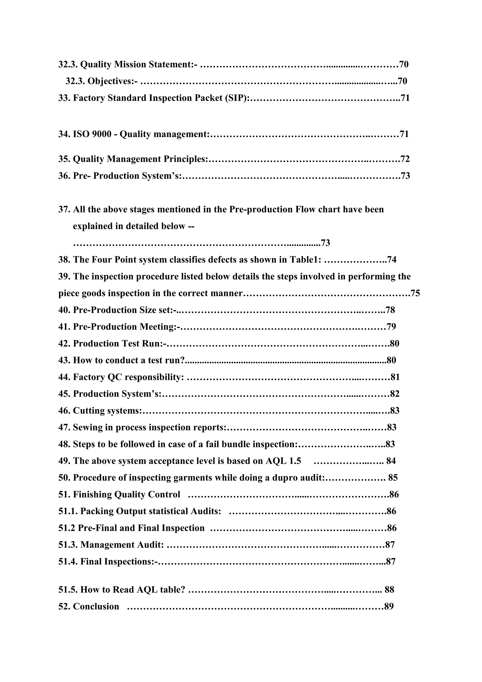 Proper Merchandising & Quality Management System in RMG Sector. | PDF