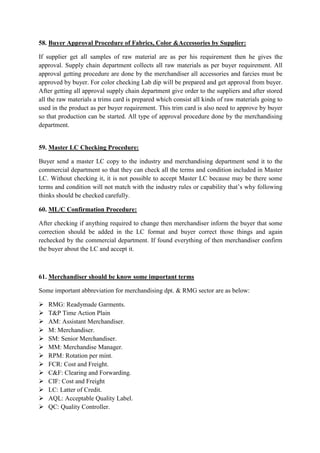 Proper Merchandising & Quality Management System in RMG Sector. | PDF
