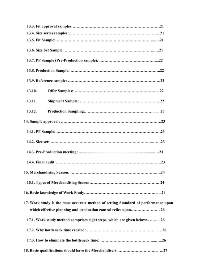 Proper Merchandising & Quality Management System in RMG Sector. | PDF