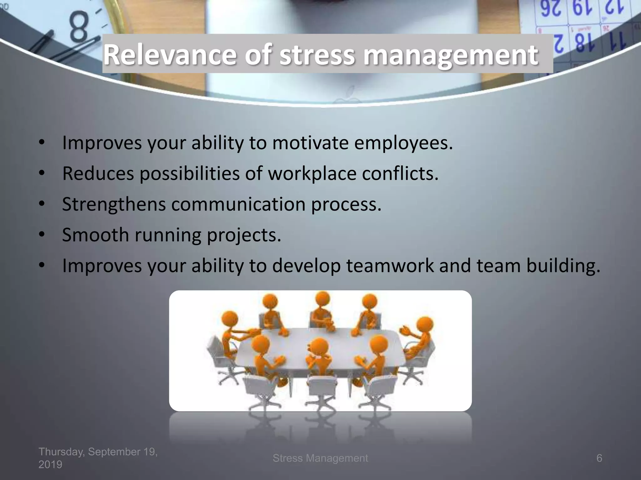 stress management in work-place | PPT