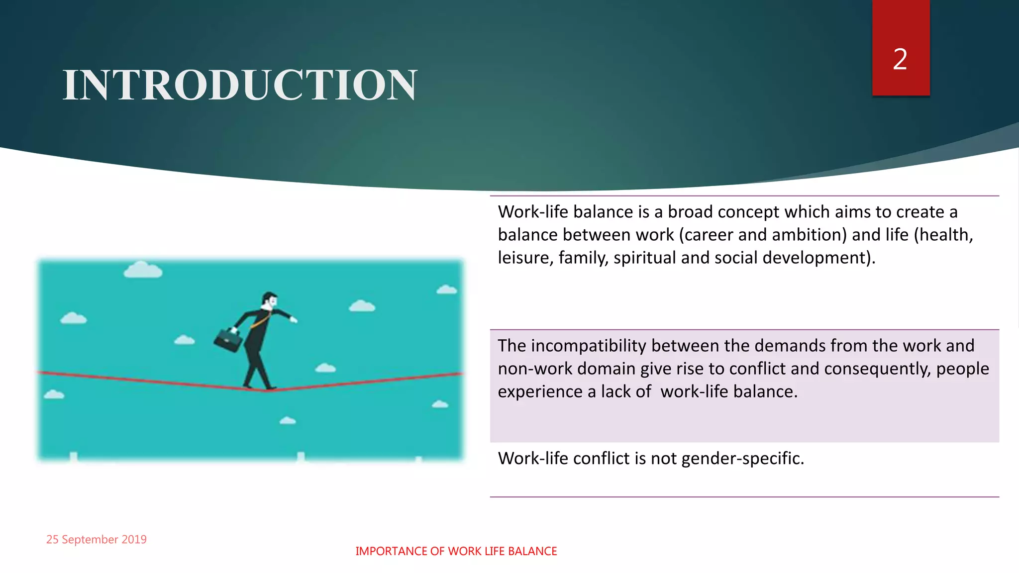 IMPORTANCE OF WORK-LIFE BALANCE | PPTX