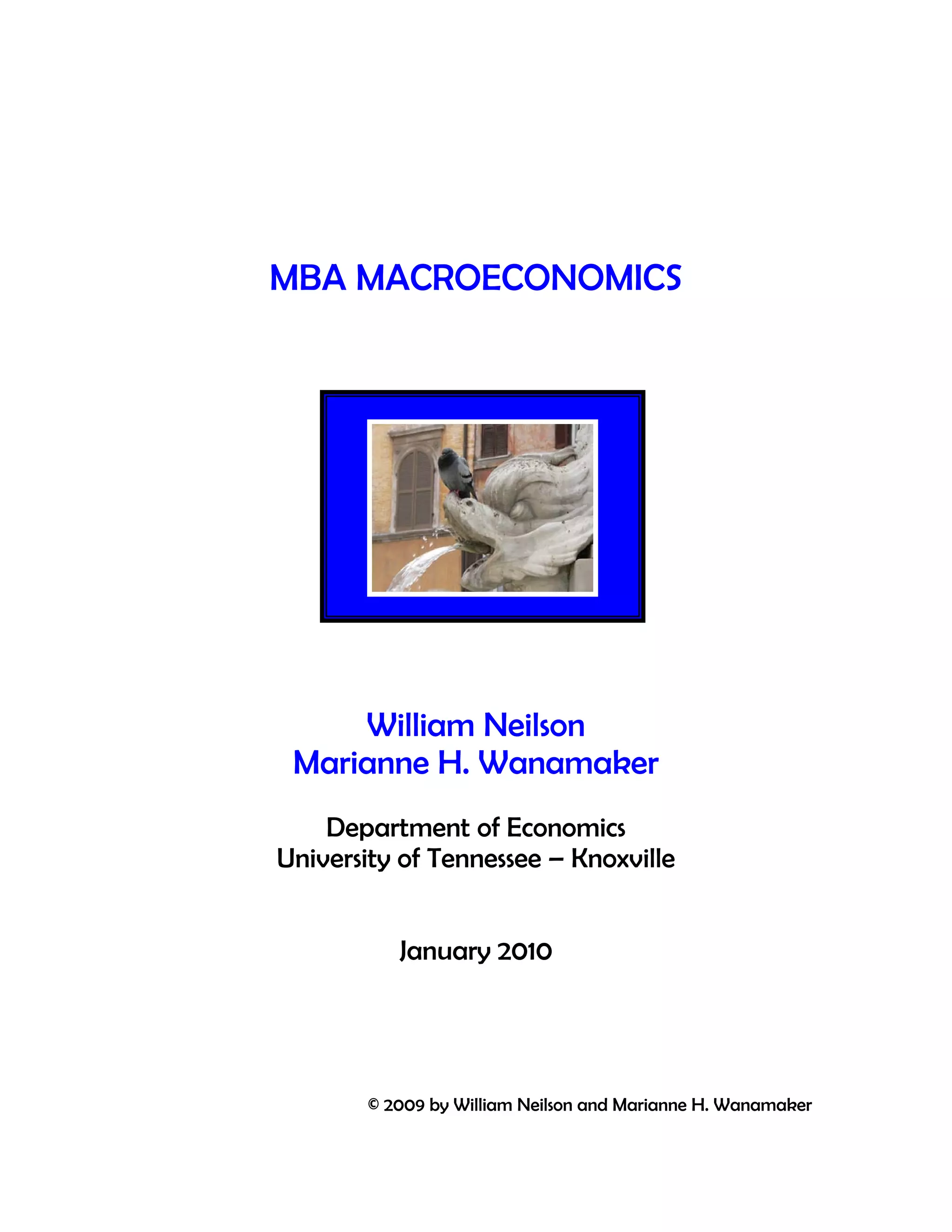 Macro Economics For MBA | PDF