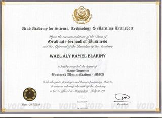 Mba aast-1-wael-july-2010-original-2 | PPT