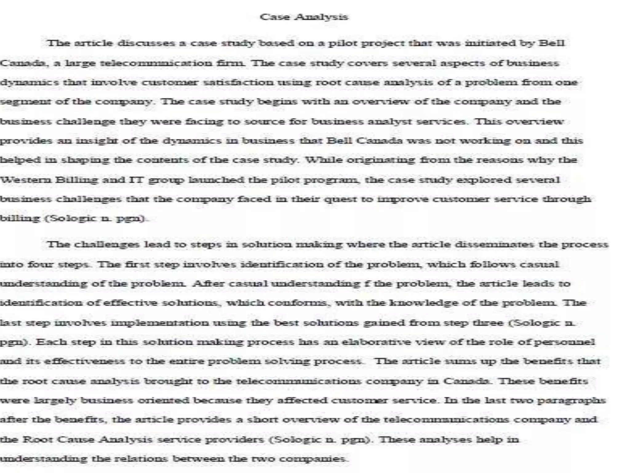 MBA Case Study | PPTX