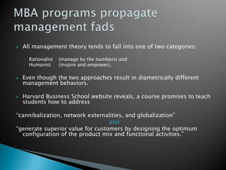 MBA - Hard Truths | PPTX | Business | Business and Finance