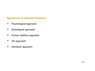 Mba ii hrm u-4.4 industrial relations | PPT
