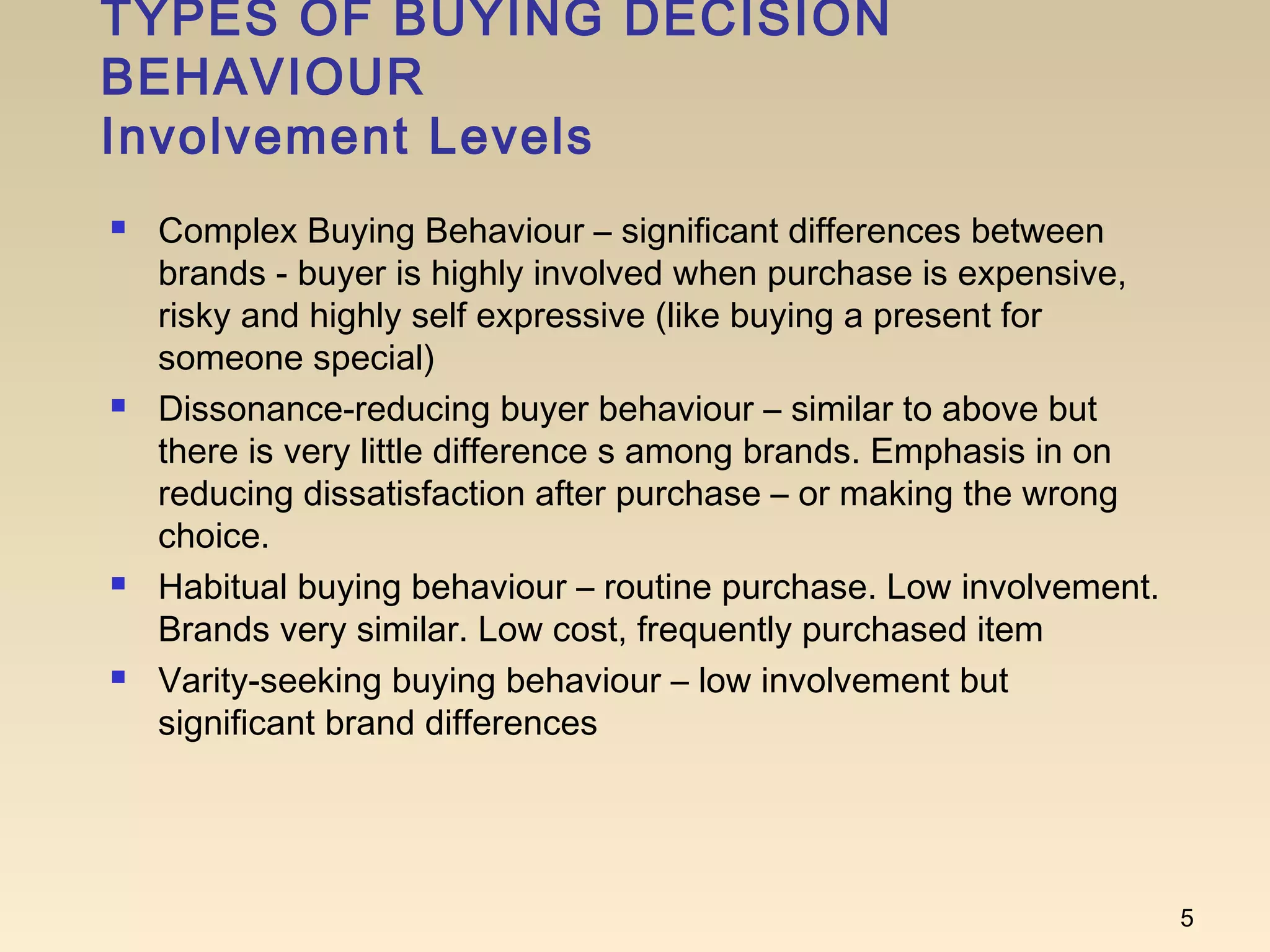 Mba i mm-1 u-3.2 consumer behaviour | PPT