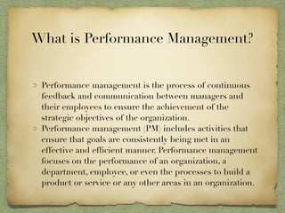 Mba performance-management-ppt | PDF