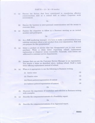 MBA Question Papers | PDF