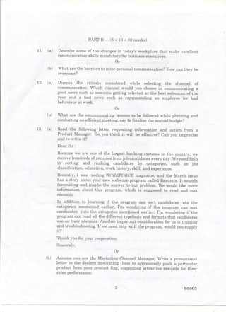 MBA Question Papers | PDF